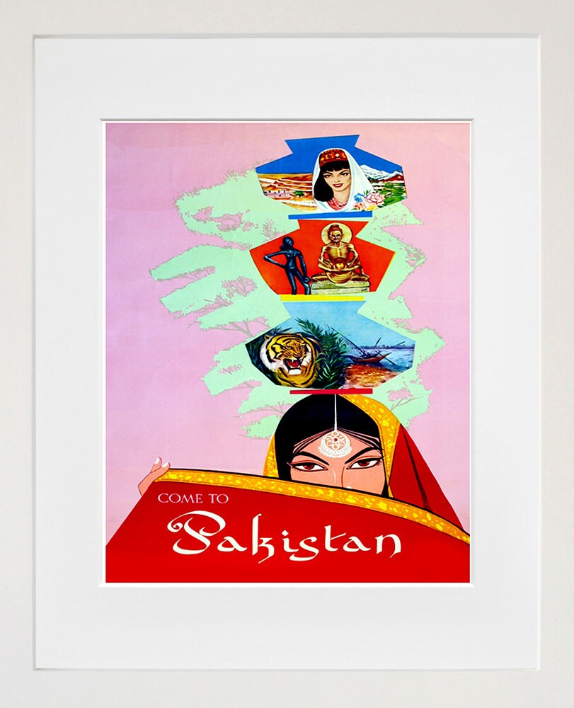 Pakistan Travel Poster Art Print Home Decor ZT377 | Etsy