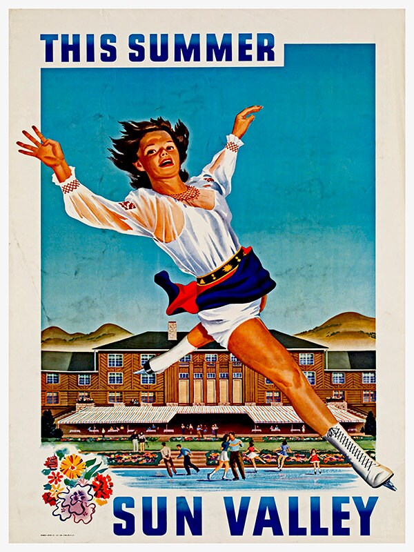 Travel Poster Sun Valley Idaho Art Home Decor Print TR85 | Etsy