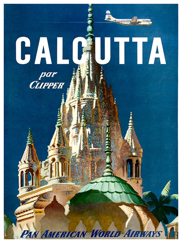 India Art Print Calcutta Travel Poster Home Decor ZT291 - Etsy