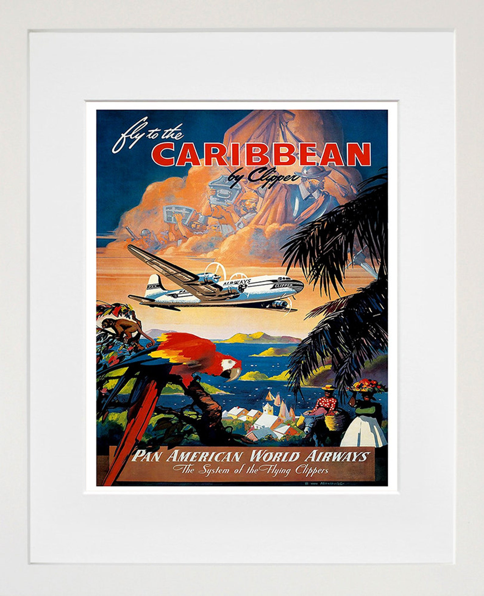 Caribbean Travel Poster Wall Art Print Home Decor ZT611 - Etsy