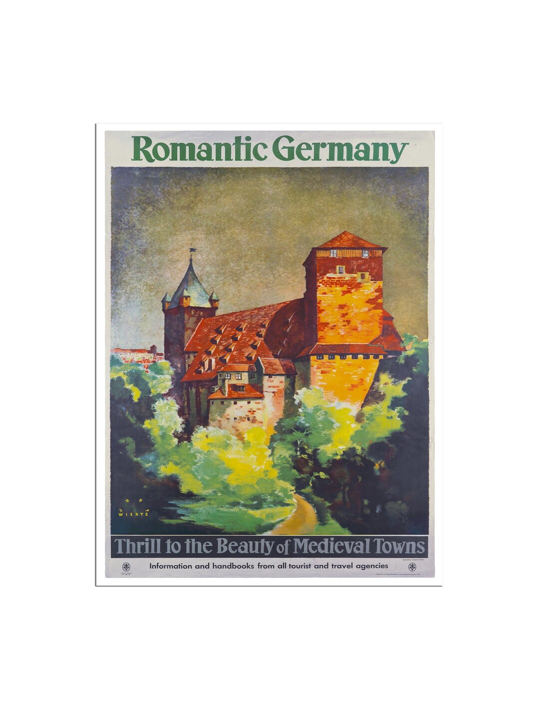 Germany Print German Travel Poster Art (xr72)a - Etsy