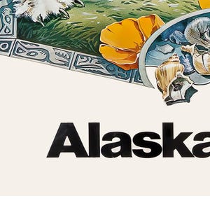 Alaska Travel Poster Alaskan Art Airlines Print (xr4591)a - Etsy