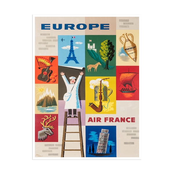 Europe Travel Poster - Etsy