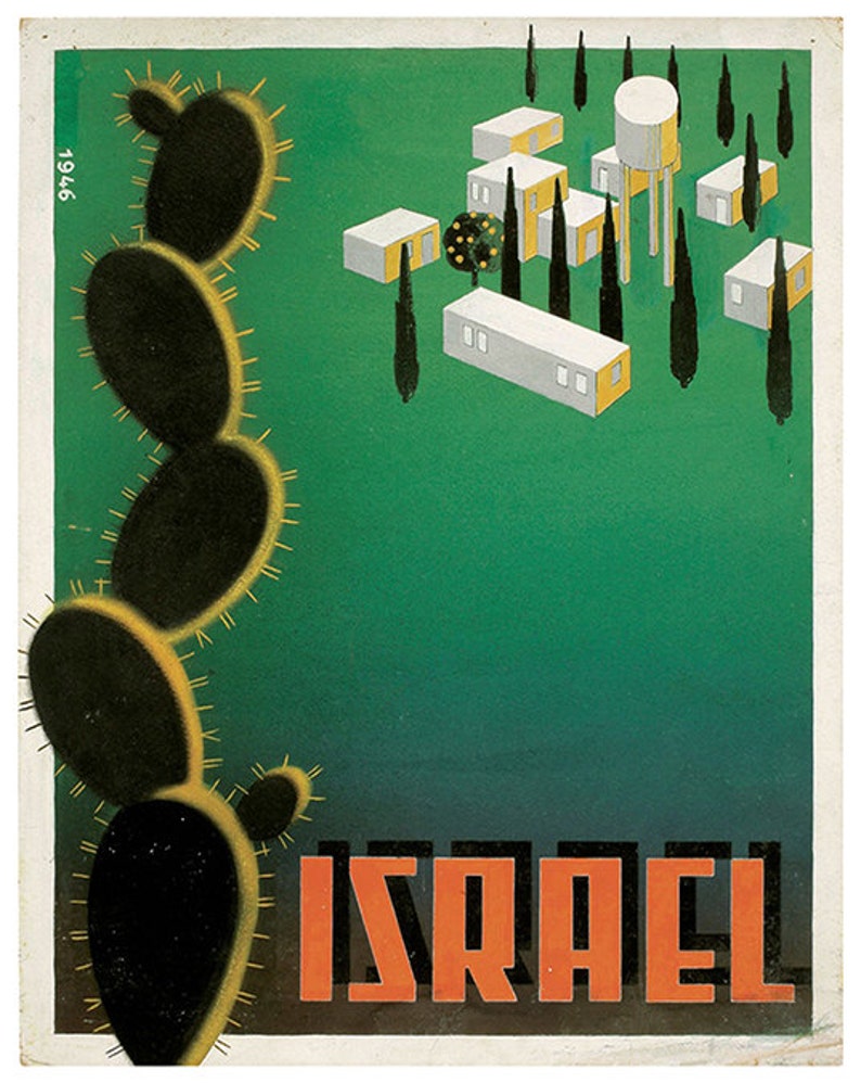 Israel Art Vintage Travel Poster Print Home Wall Decor XR385 - Etsy
