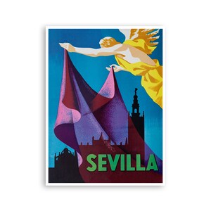 Seville Art Spain Travel Poster Spanish Print (xr3664)a - Etsy