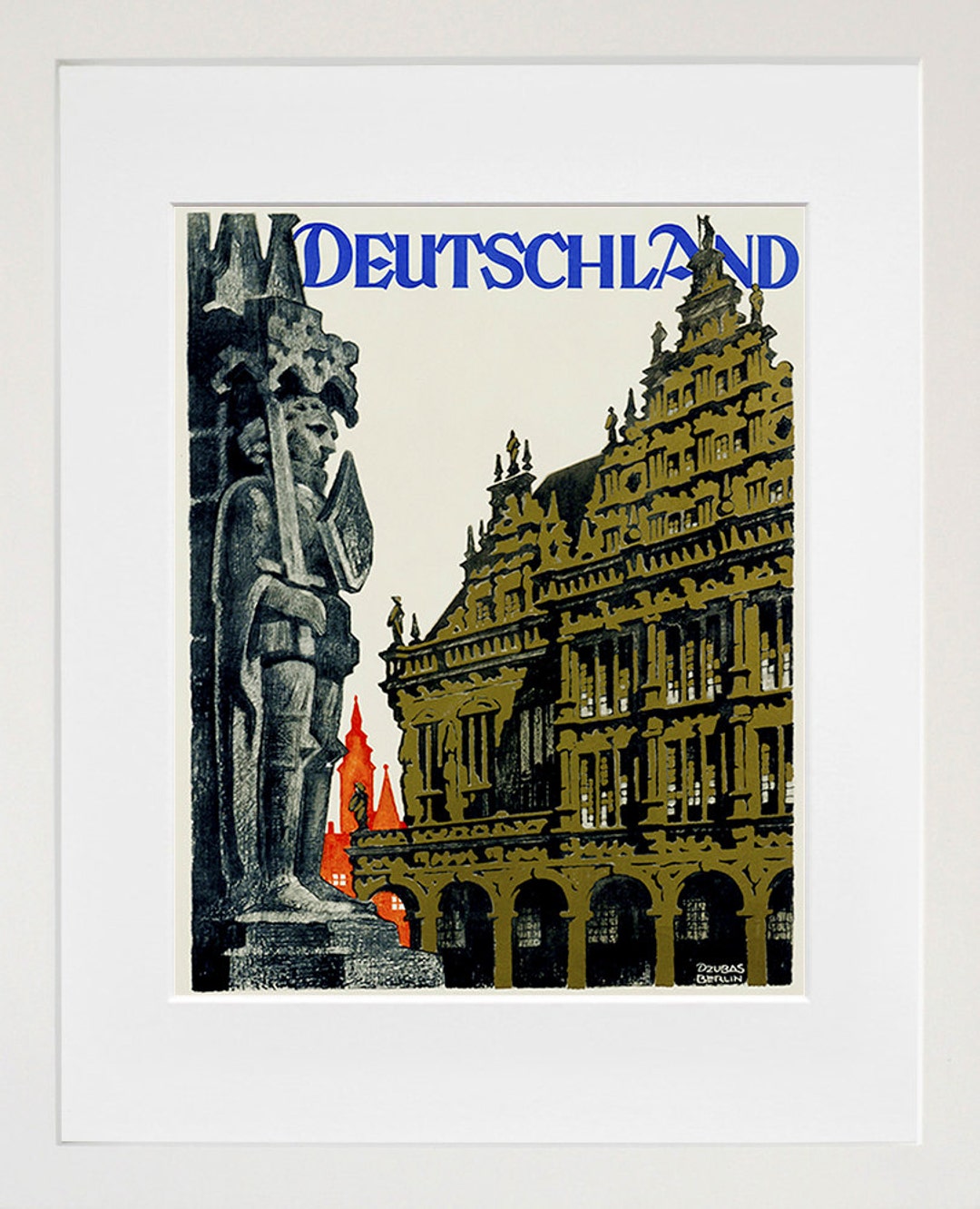 Germany Travel Poster German Wall Art Print Home Decor (ZT633) - Etsy