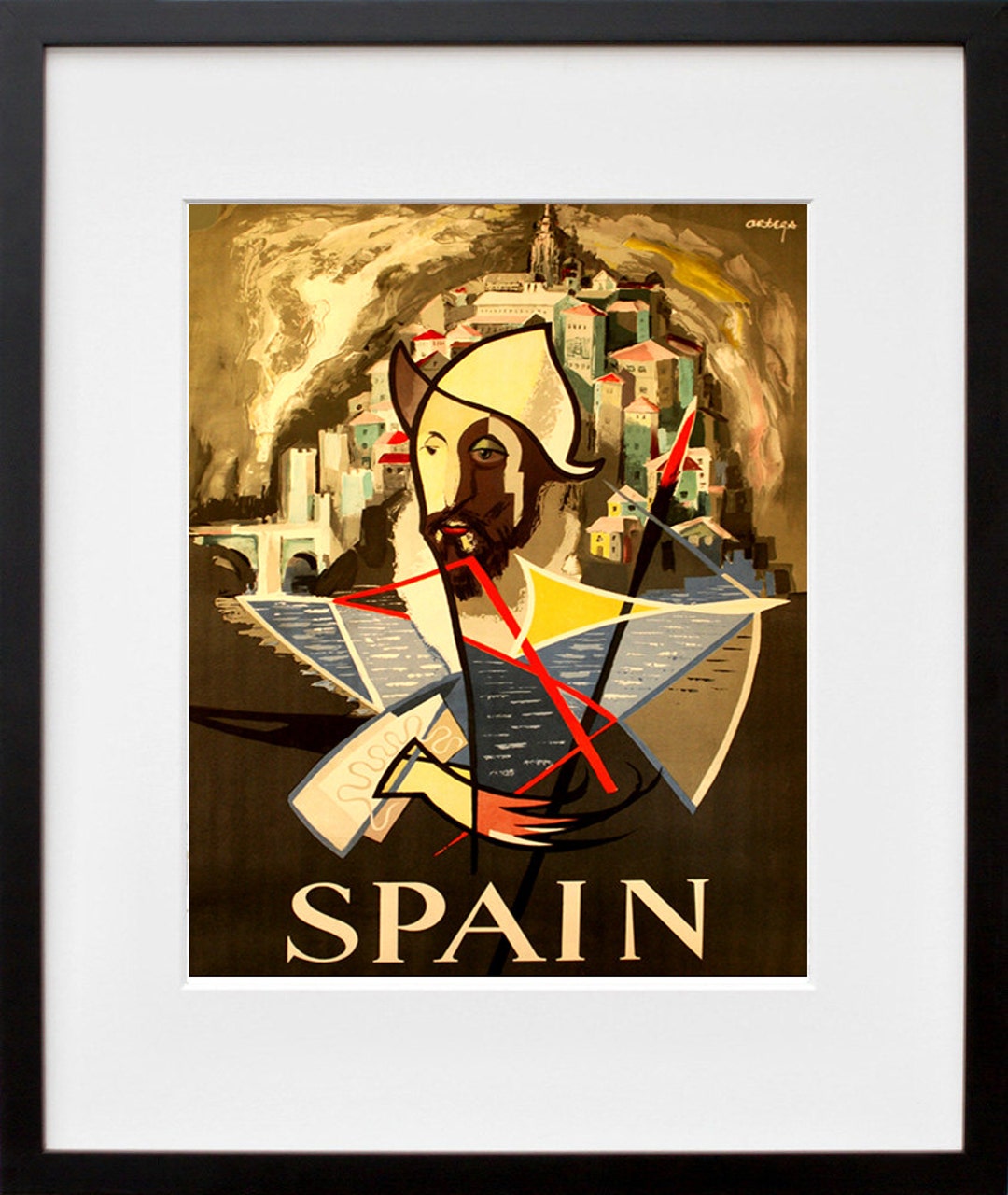 Spain Travel Poster Historic Spanish Art Print (zt157)a - Etsy