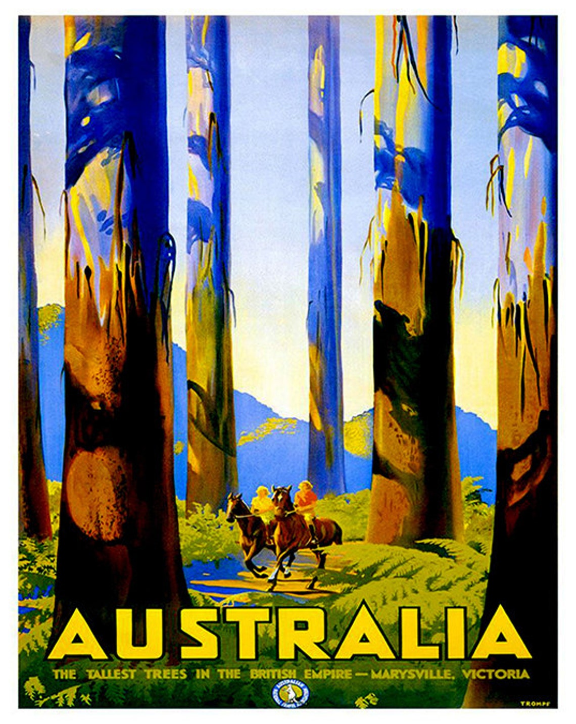 Australia Travel Poster Home Decor Australian Wall Art Print | Etsy