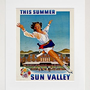 Travel Poster Sun Valley Idaho Art Home Decor Print TR85 | Etsy
