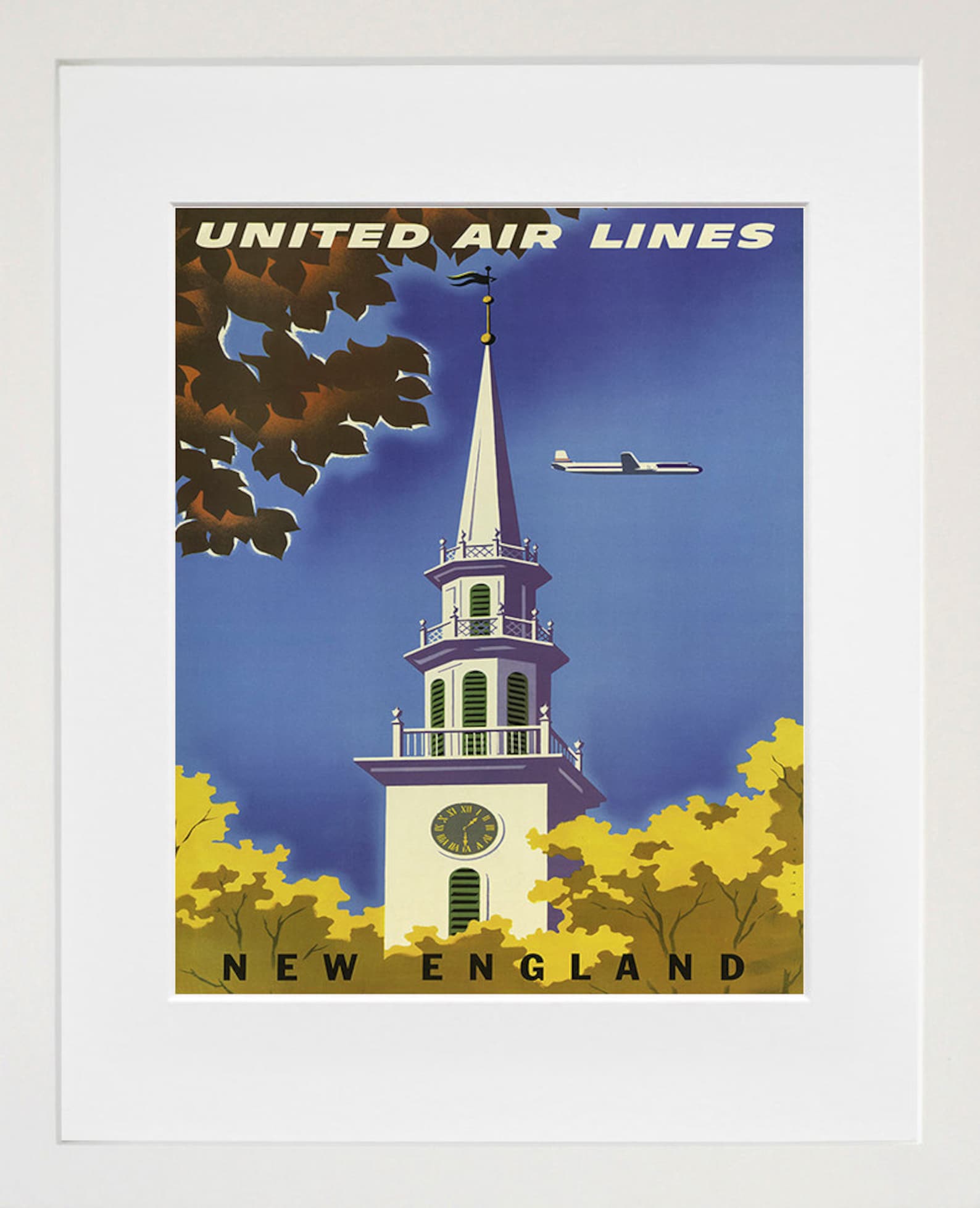 Travel Poster New England Vintage Art Print TR143 - Etsy