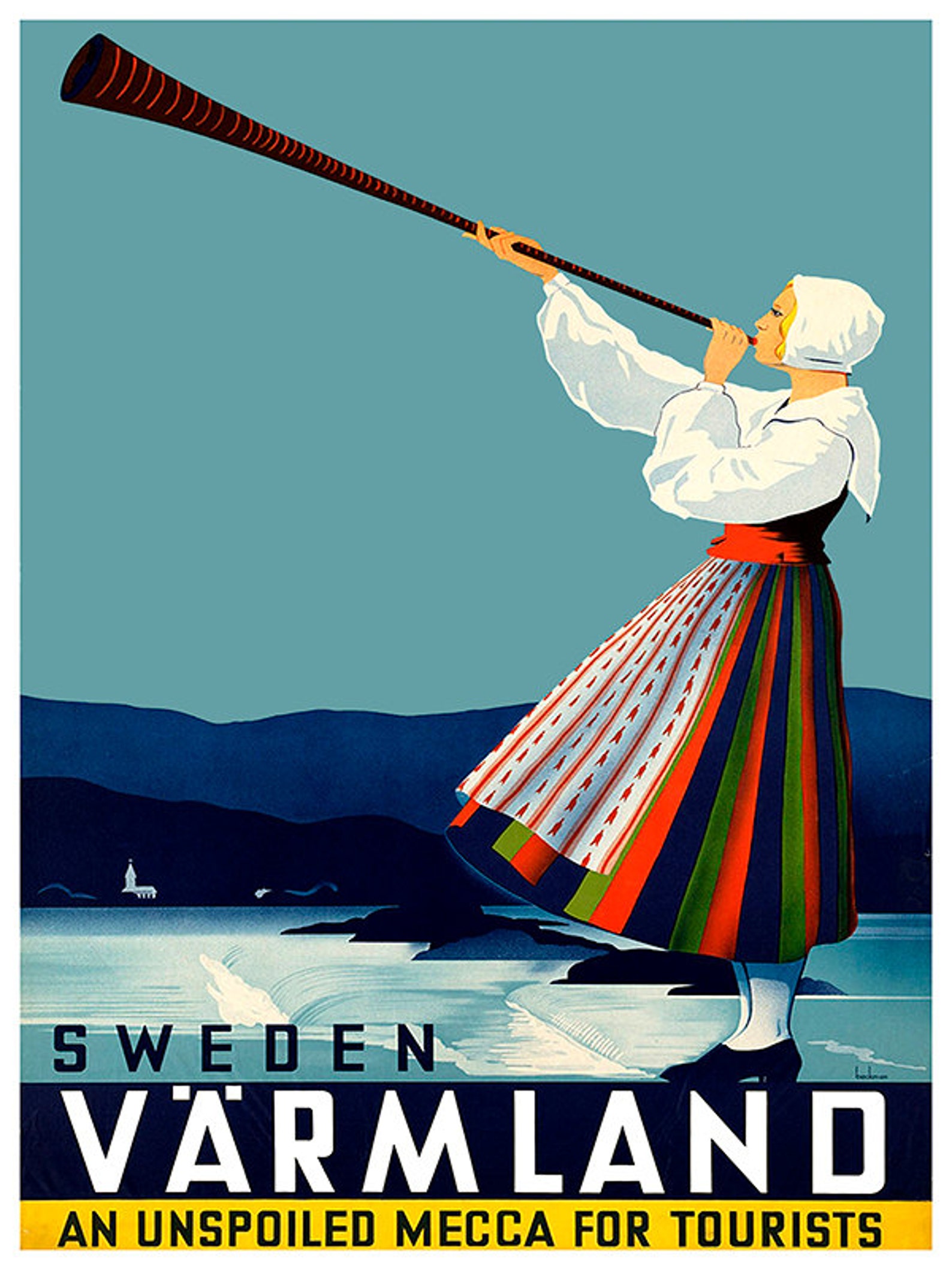 Sweden Art Print Swedish Travel Home Decor Poster ZT272 - Etsy