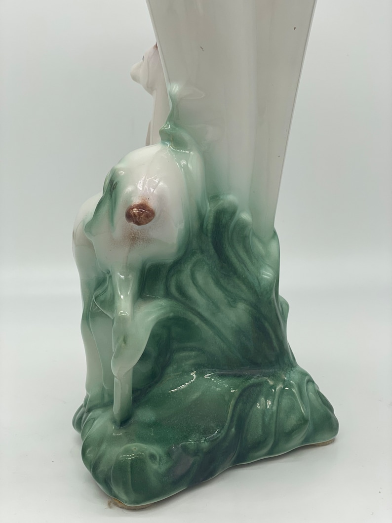 Vintage Hull Regal Pottery Vase 312 Doe and Fawn - Etsy