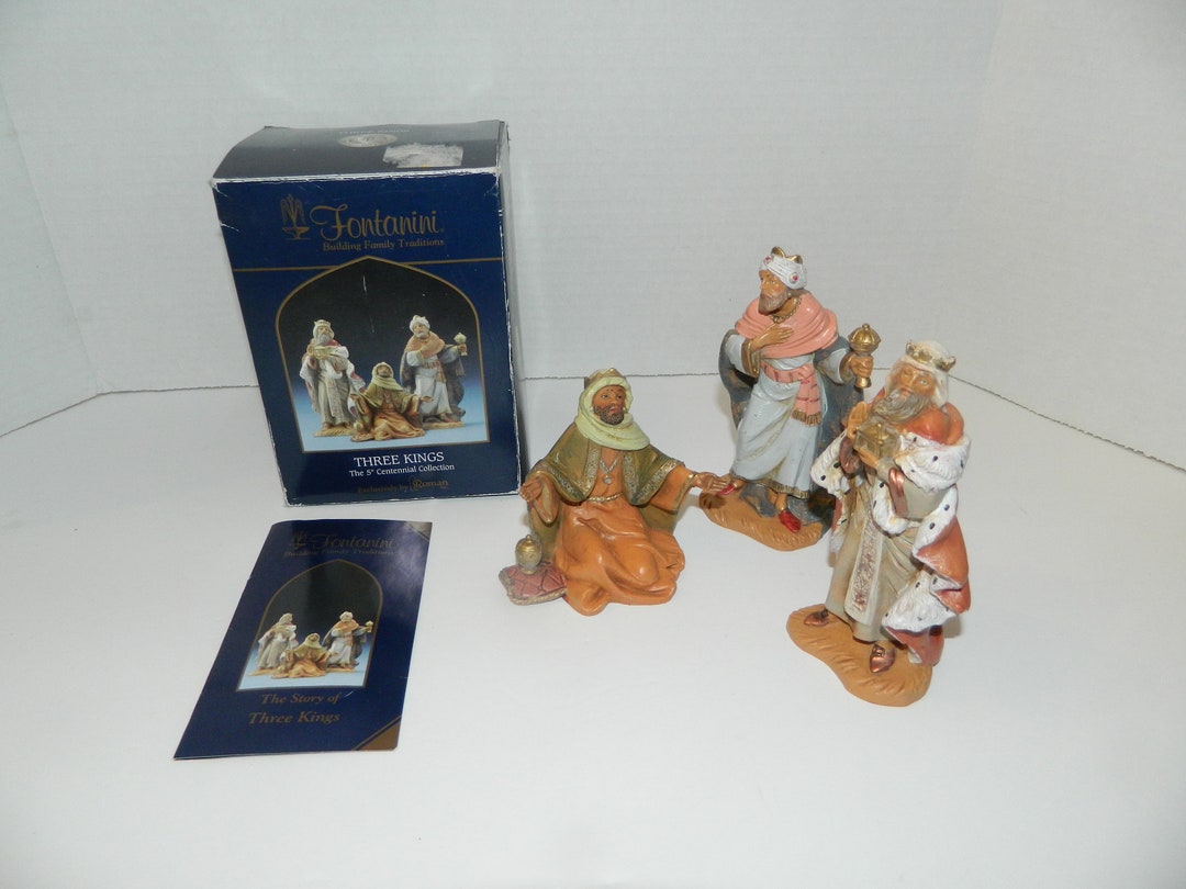 Vintage FONTANINI Three Kings Centennial Collection in Box With Card - Etsy