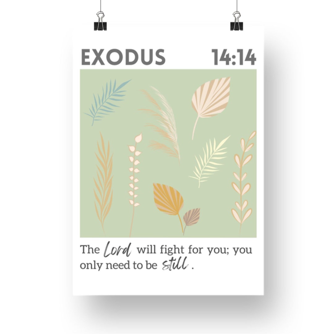 Bible Verse Christian Family Wall Decor - Botantical Scripture Wall Art ...