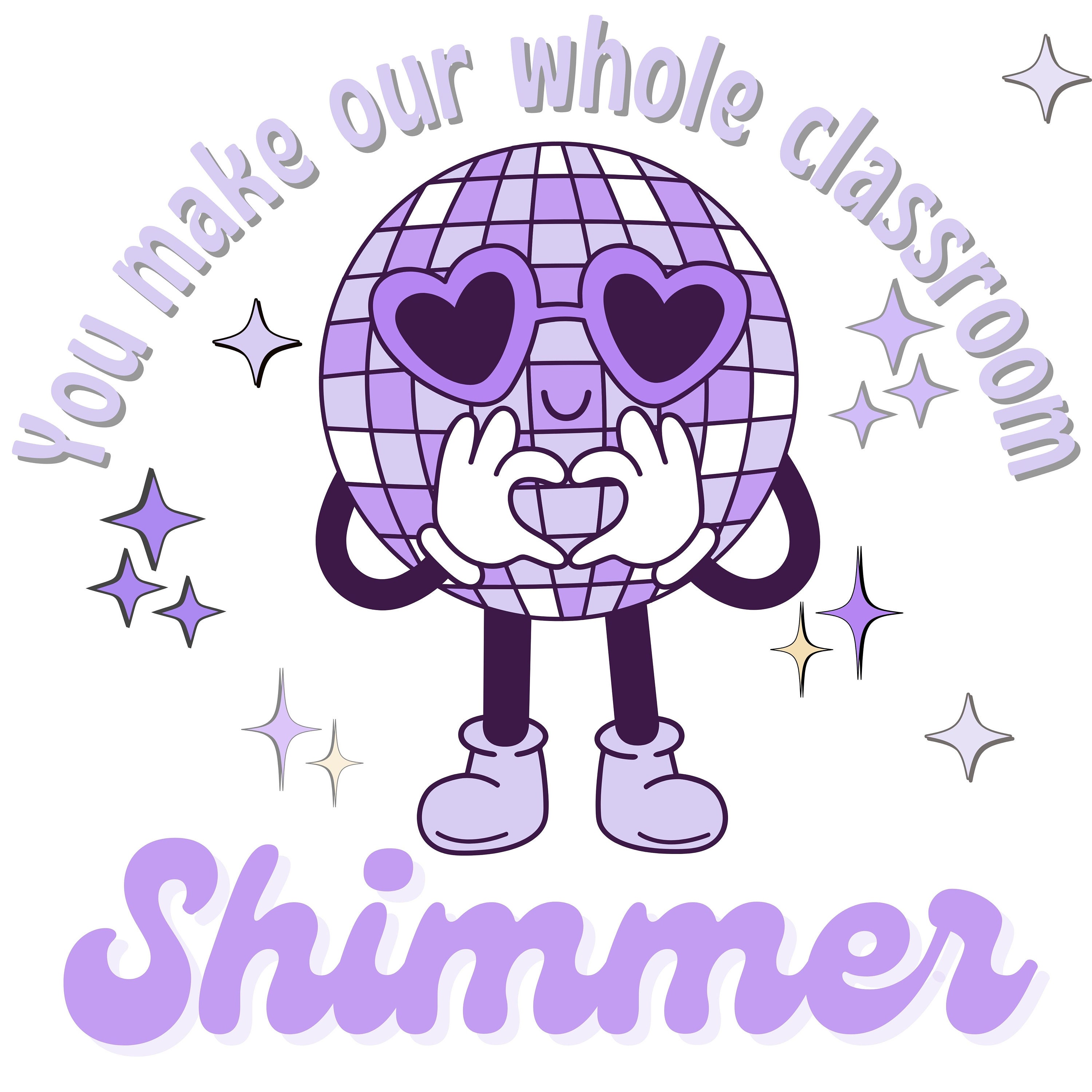 Make the Classroom Shimmer SVG Cricut Cutout File Retro Swift T Shirt ...