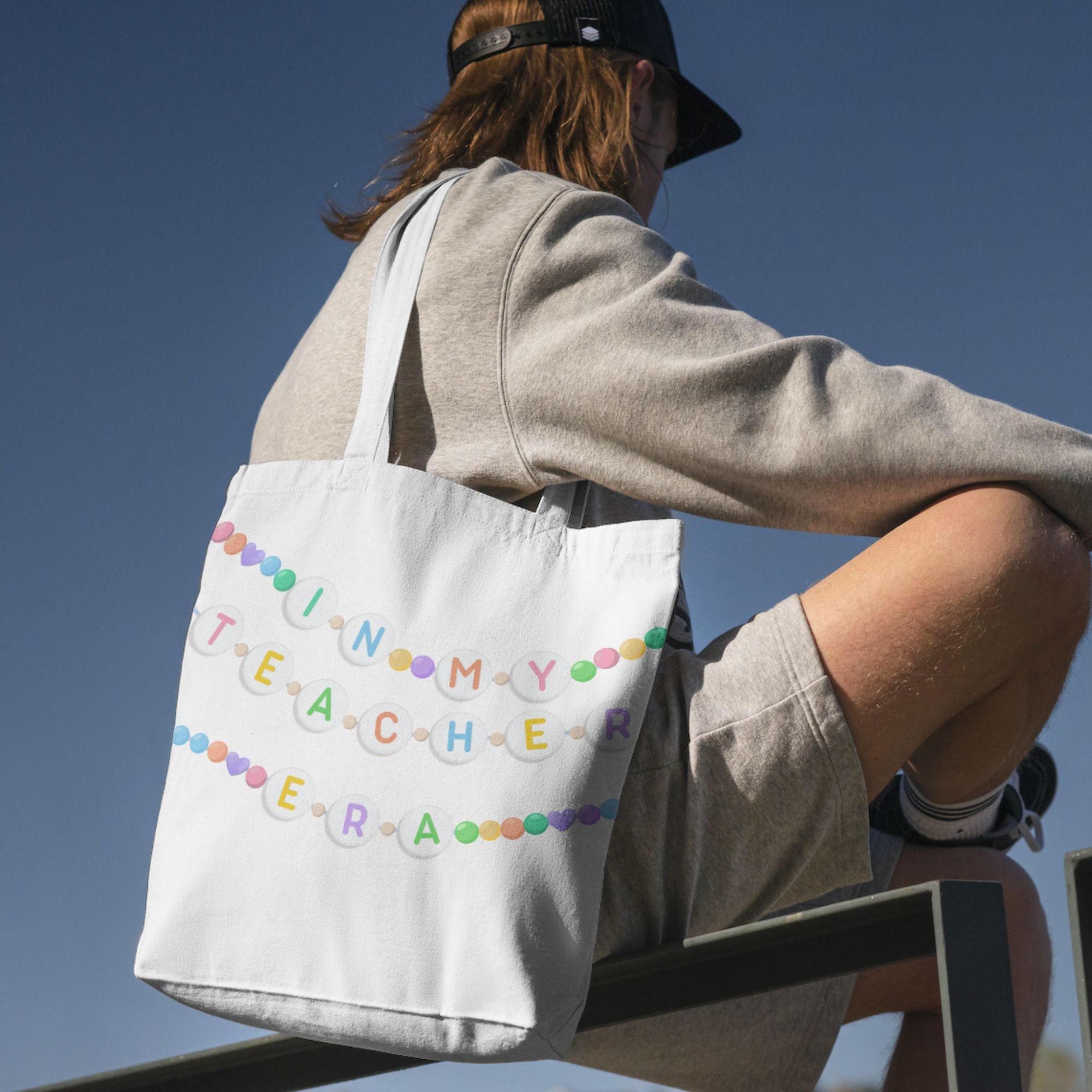 In My Teacher Era Friendship Bracelet SVG, Rainbow Teacher Era, Back to ...