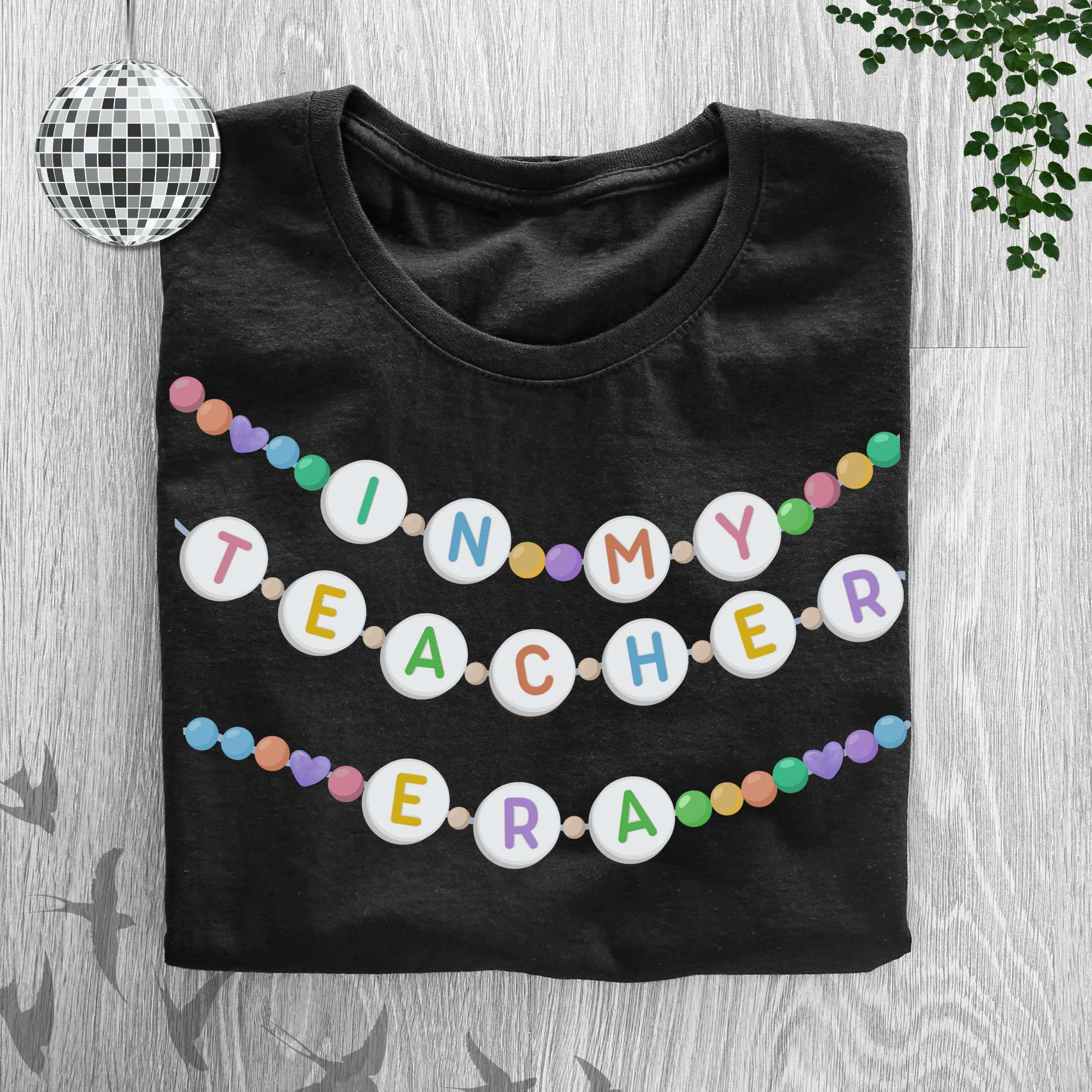 In My Teacher Era Friendship Bracelet SVG, Rainbow Teacher Era, Back to ...