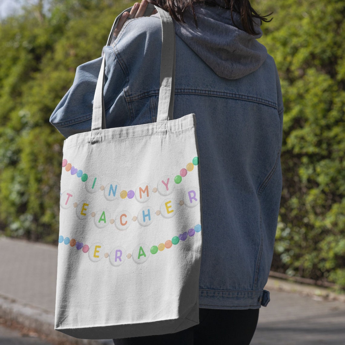 In My Teacher Era Friendship Bracelet SVG, Rainbow Teacher Era, Back to ...