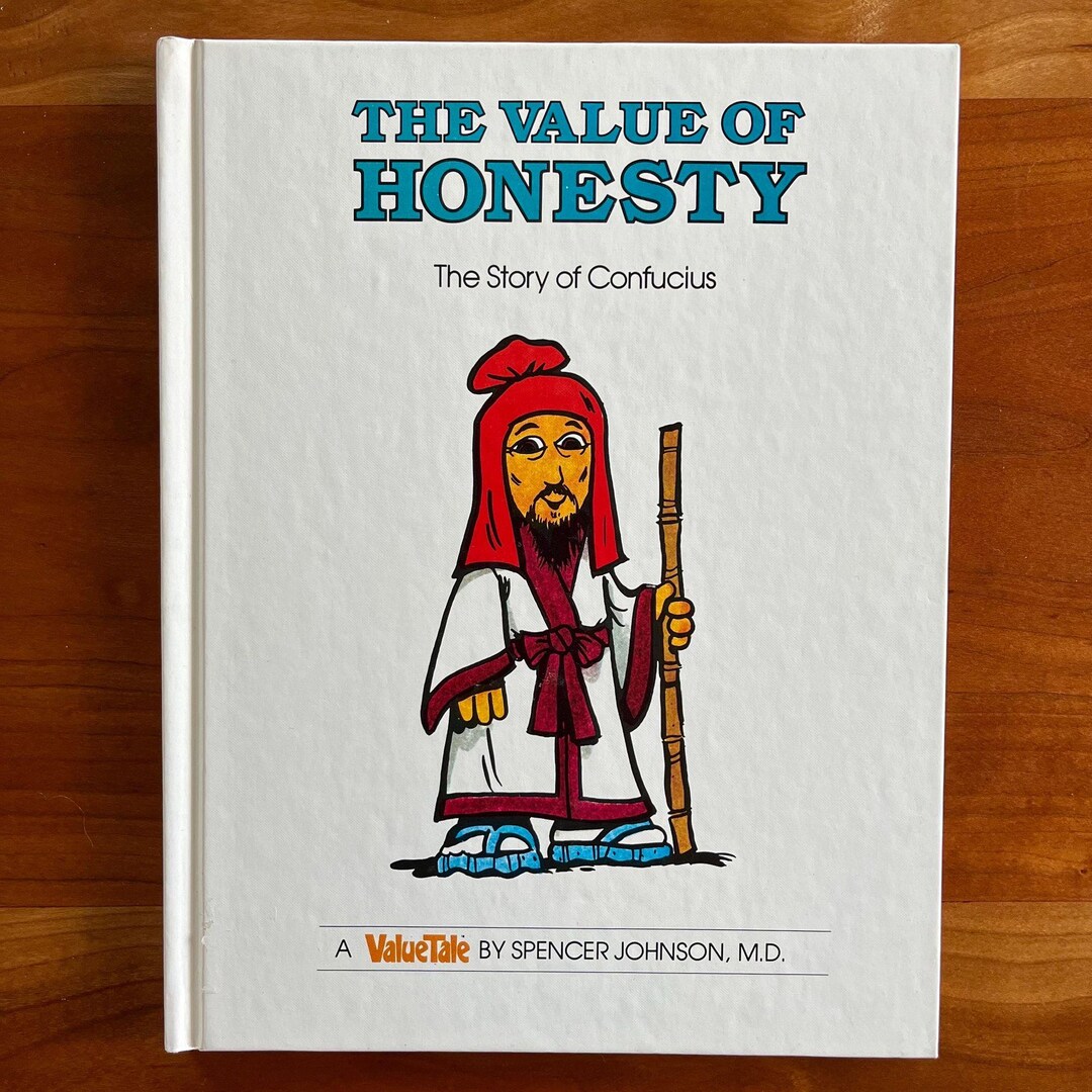 Vintage 70s the Value of Honesty Confucius Valuetale - Etsy