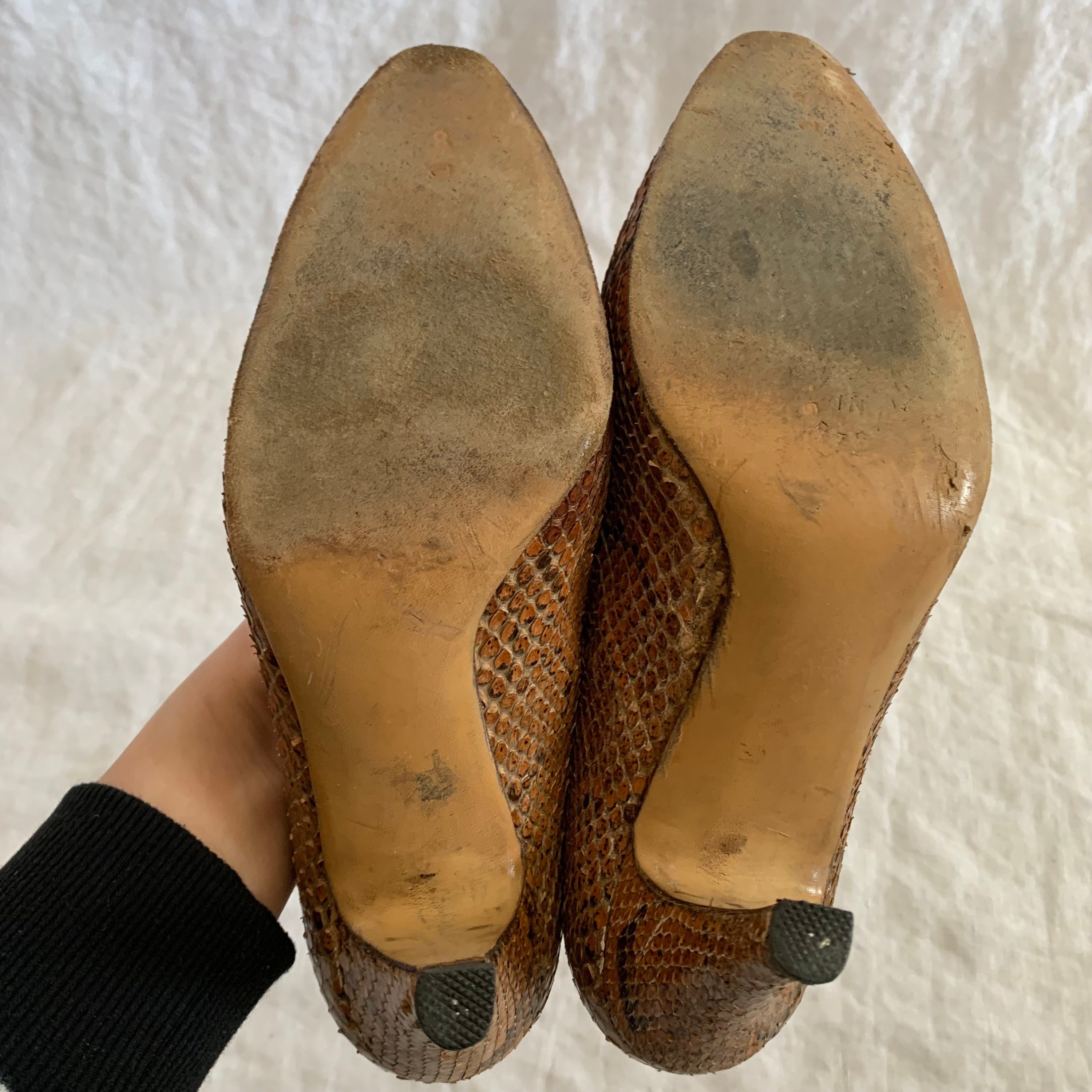 Vintage 70s/80s Snakeskin Heels/pumps - Etsy