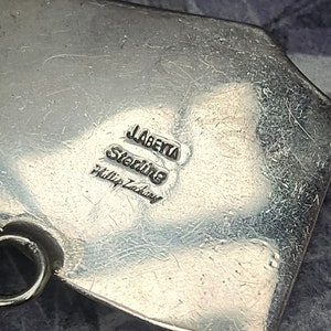 Navajo Dry Creek Turquoise Pendant by Jefferson Abeyta Vintage Sterling ...