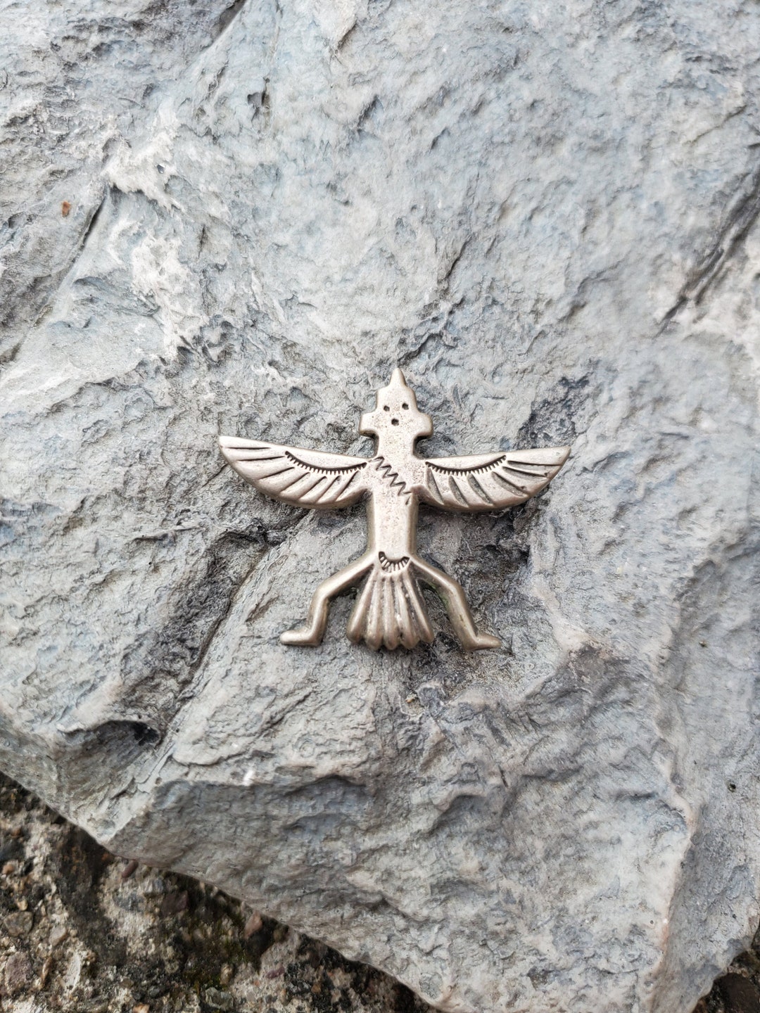 Vintage Navajo Knifewing Pin - Etsy