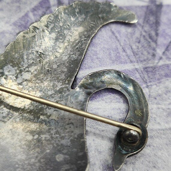 Navajo Bird Pin Vintage Handwrought Sterling Silver S… - Gem