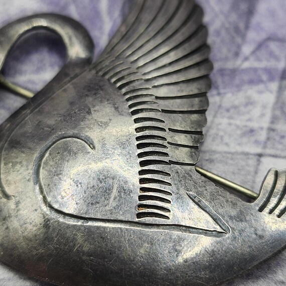 Navajo Bird Pin Vintage Handwrought Sterling Silver S… - Gem