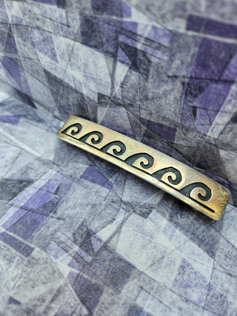 Vintage Hopi Sterling Silver Hair Barrette by Charlotte Joshua Andrews ...