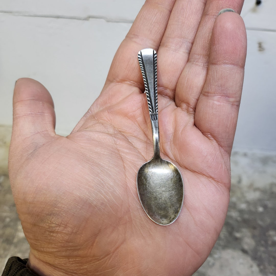 Antique Navajo Silver Demitasse Spoon - Etsy
