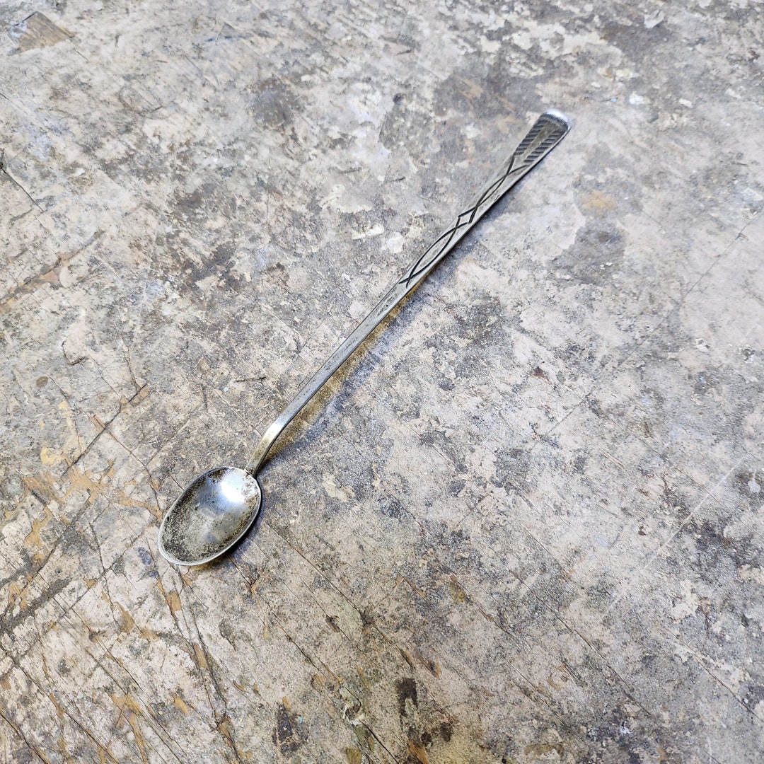 Vintage Navajo Silver Iced Tea Spoon - Etsy