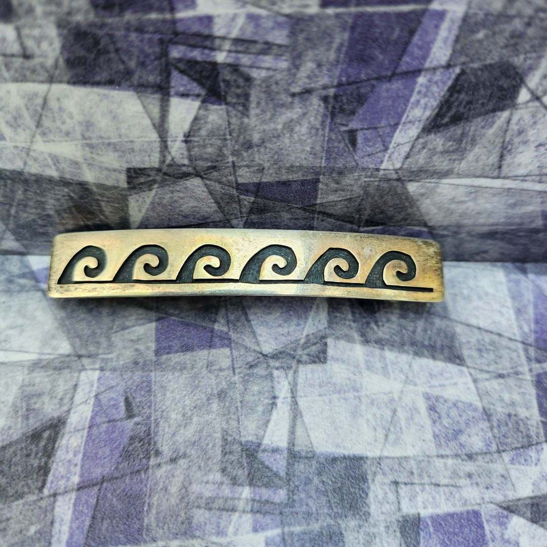 Vintage Hopi Sterling Silver Hair Barrette by Charlotte Joshua Andrews ...