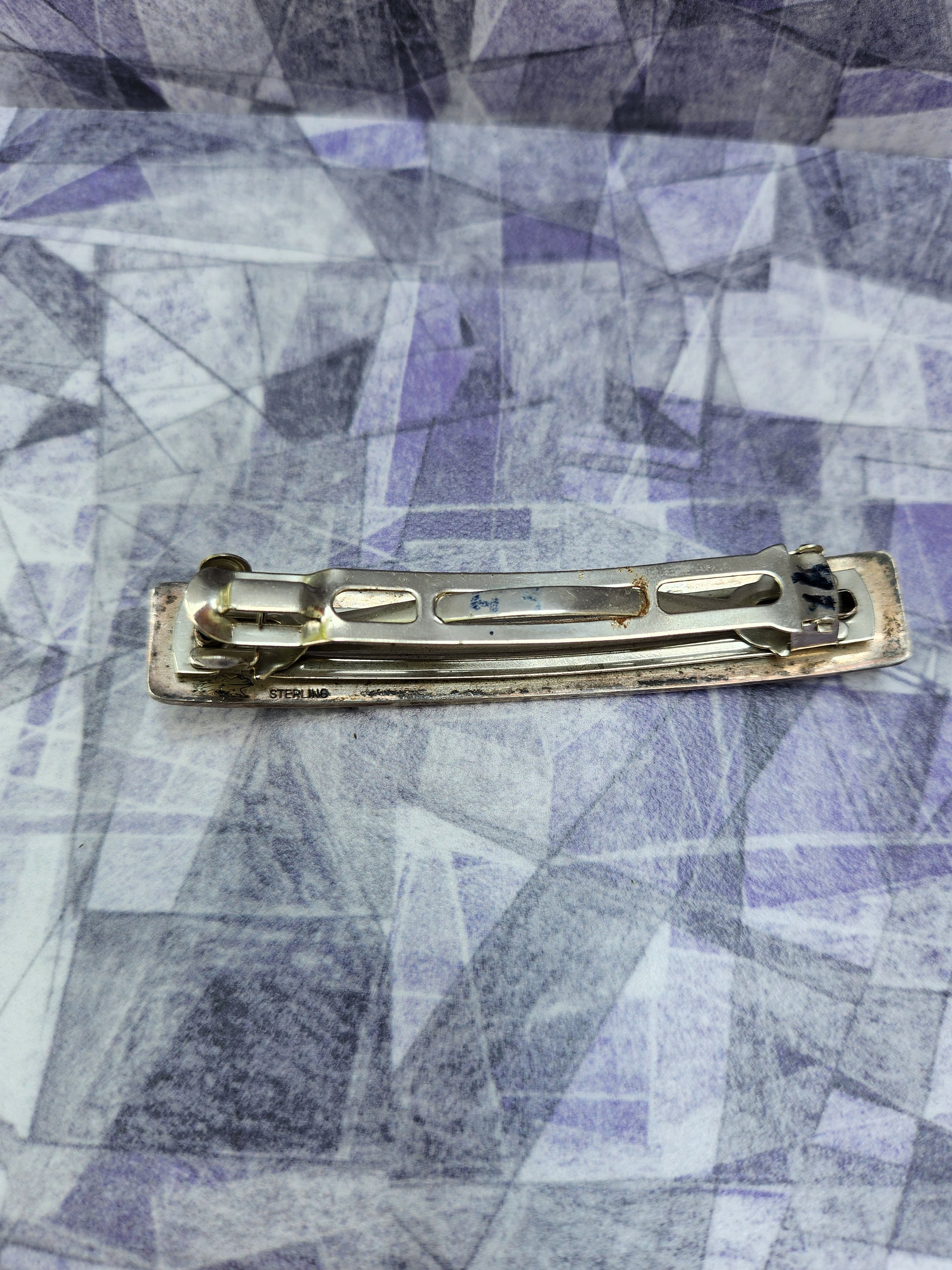 Vintage Hopi Sterling Silver Hair Barrette by Charlotte Joshua Andrews ...