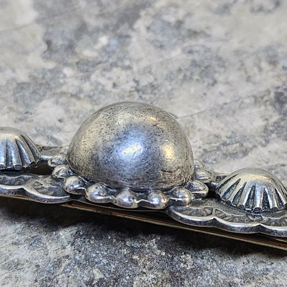 Vintage Navajo Fred Harvey Dome Pin 1940s Sterling Si… - Gem