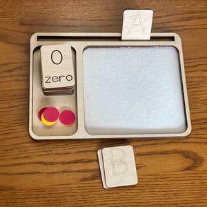 Montessori Sand Tray Numbers, Uppercase, and Lowercase Practice digital ...