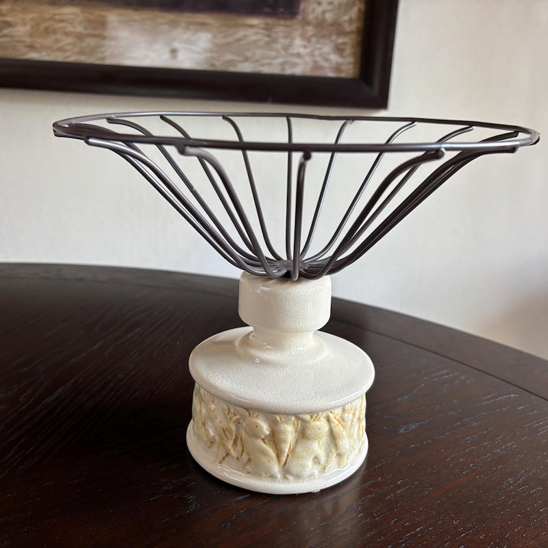 Tall Ceramic Compote - Etsy