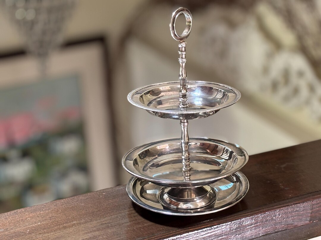 Vintage Apollo Silverplate 2 Tier Tray, Bernard Rice’s Sons E.P.C ...