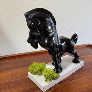 UGO ZACCAGNINI Art Pottery Horse Figure, READ Stallion Sculpture ...