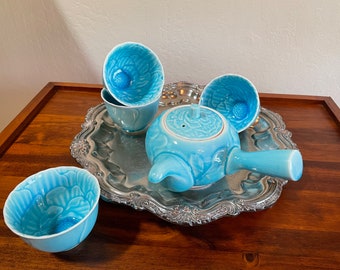 Turquoise Tea Set | Etsy