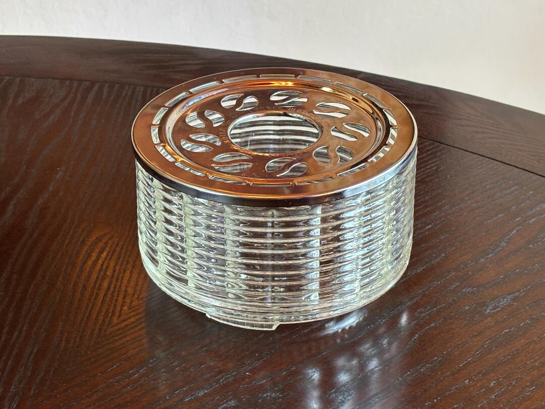 Vintage Silex PYREX Glass Candle Warmer With Chrome Top – Mid Century ...