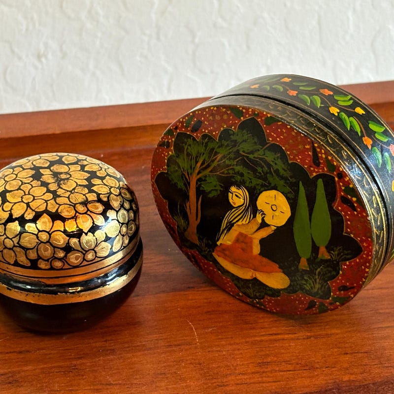 Kashmir Lacquer Box - Etsy