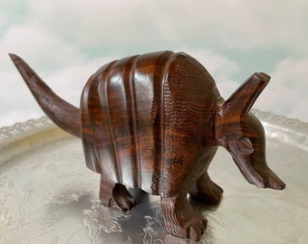 Carved Wood Armadillo - Etsy