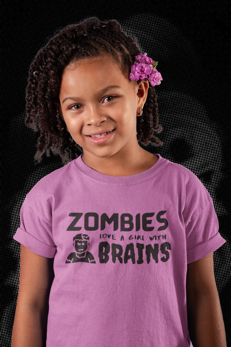 Zombies Love a Girl With Brains SVG PNG and PDF Files for - Etsy