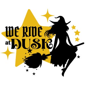 We Ride at Dusk SVG, PNG, and PDF Files for Cricut, Silhouette, and ...