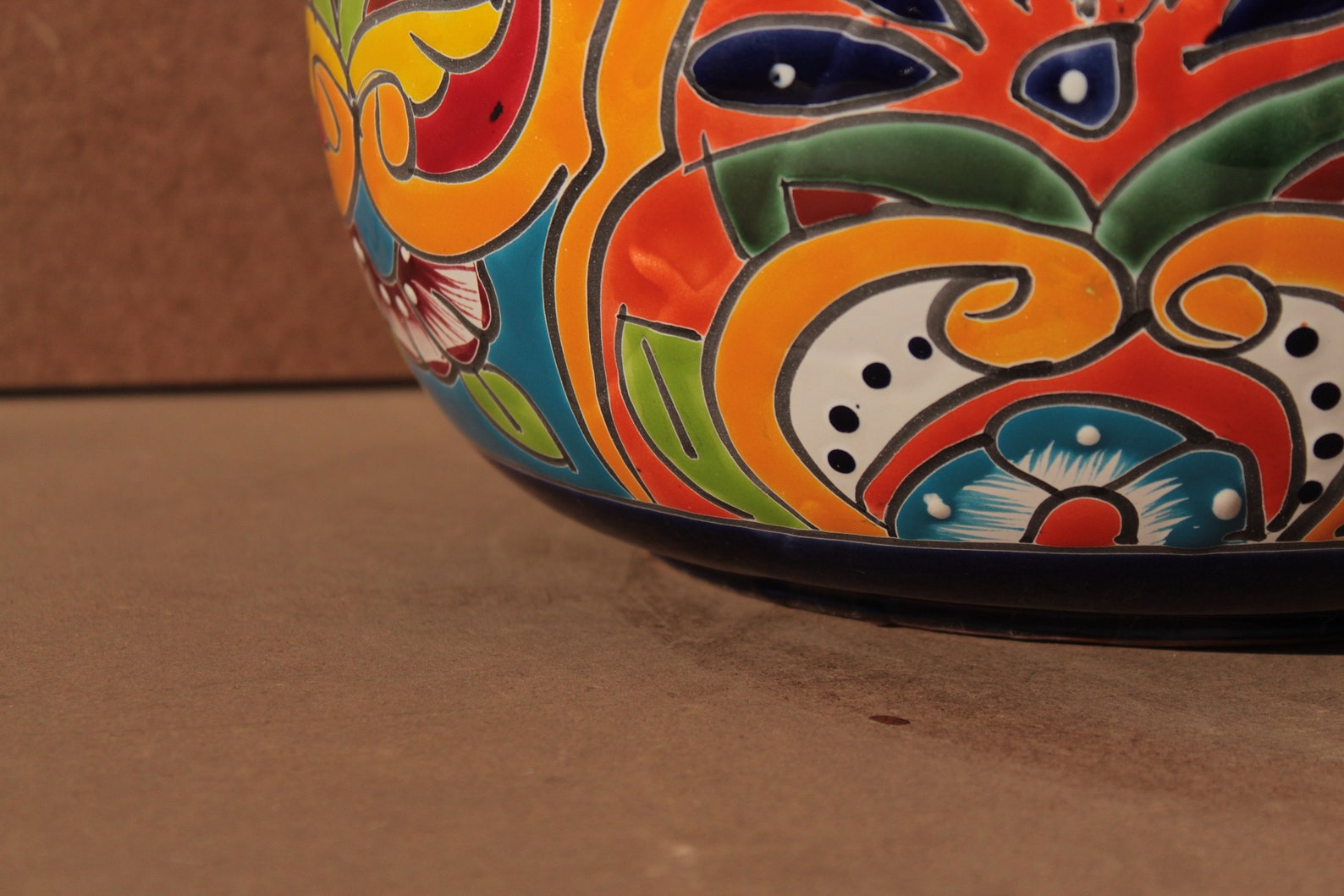 Round Colorful Flower Pot - Etsy