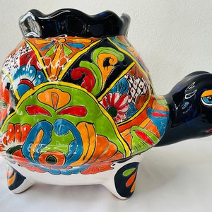 Talavera Tortoise Pot. - Etsy