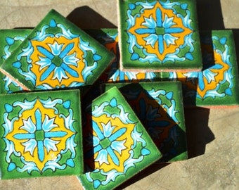 100 Mexican Tile Talavera 2 x 2 - Etsy