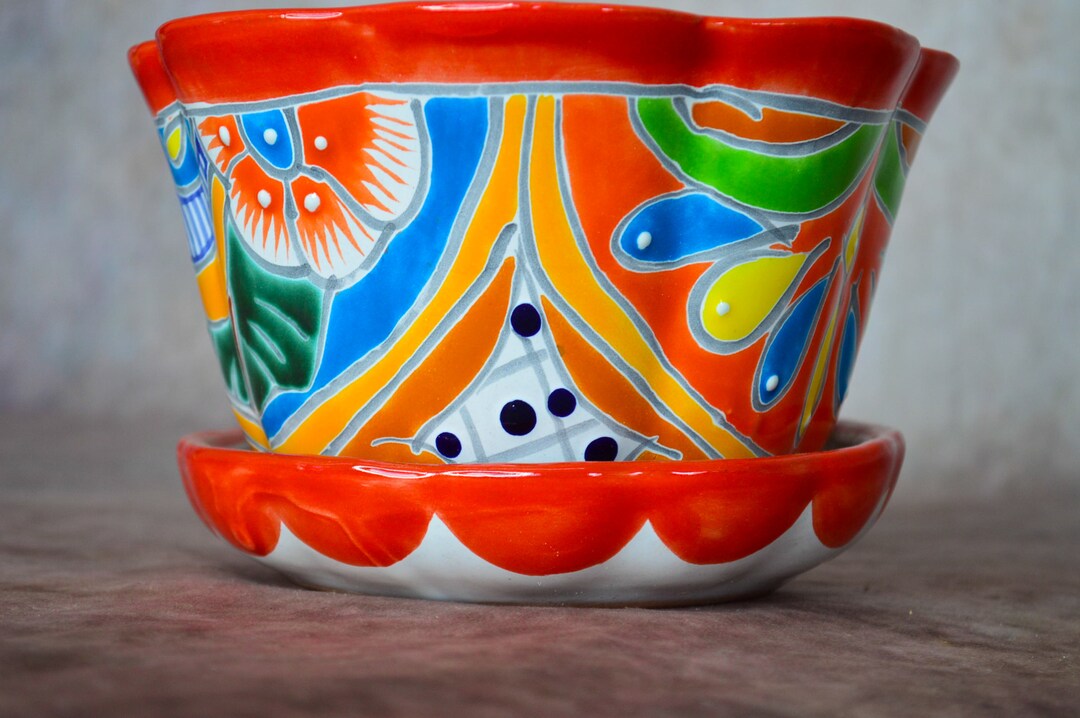 Happy Flowerpot With Plate Included - Etsy