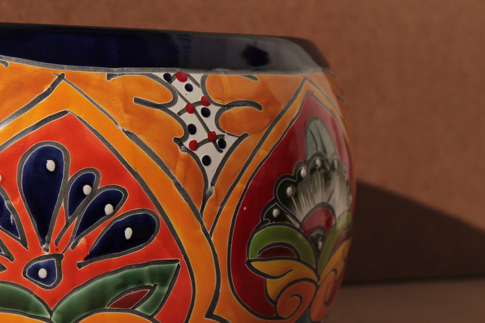 Round Colorful Flower Pot - Etsy