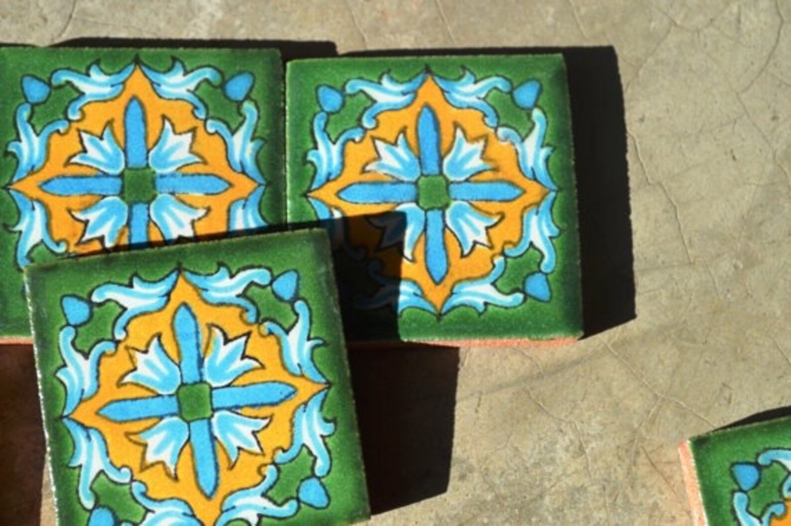 100 Mexican Tile Talavera 2 "x 2" - Etsy